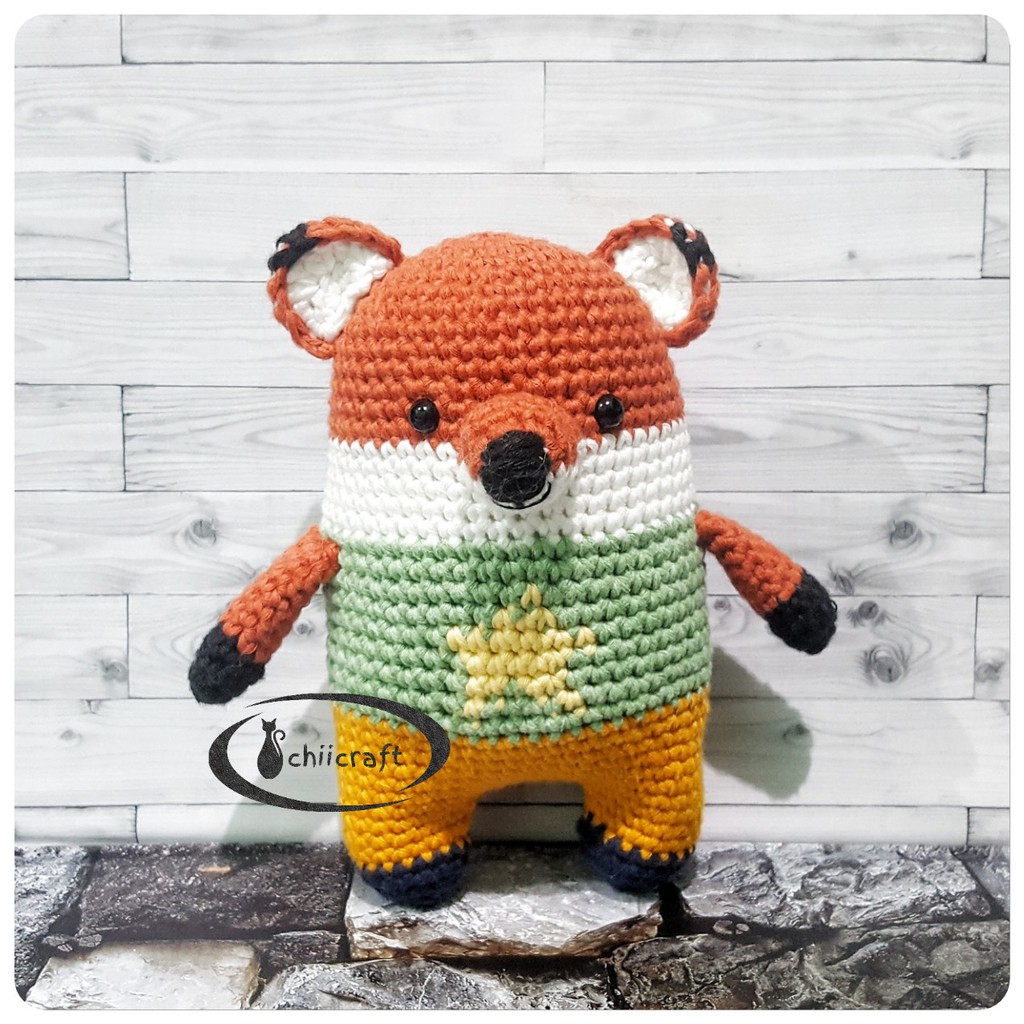 Jual Amigurumi aka Boneka Rajut Rubah Fox | Shopee Indonesia