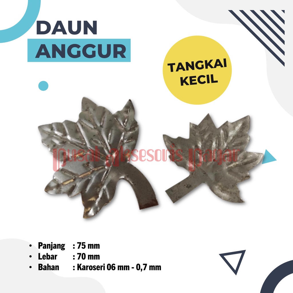 Jual daun anggur tangkai besi plat ornamen tralis hiasan pagar balkon ...