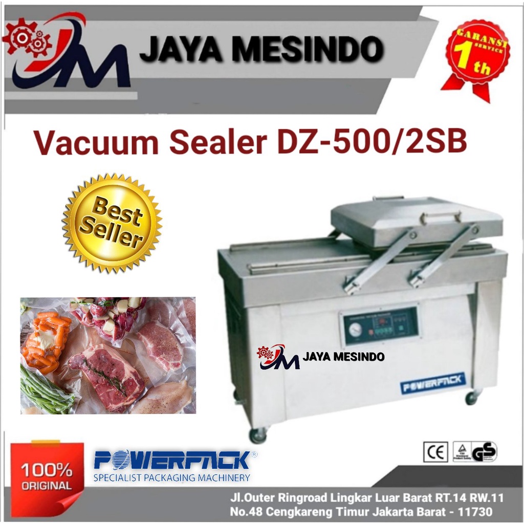 Jual Mesin Vacuum Sealer Double Chamber DZ-500/2SB | Shopee Indonesia