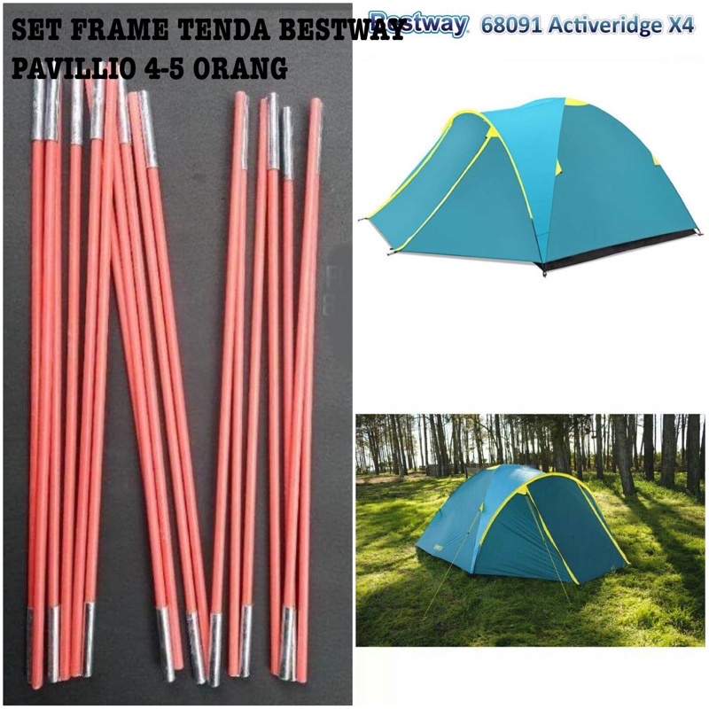 Jual 1 Set lonjor panjang rangka tenda bestway pavillio 4-5 orang ...