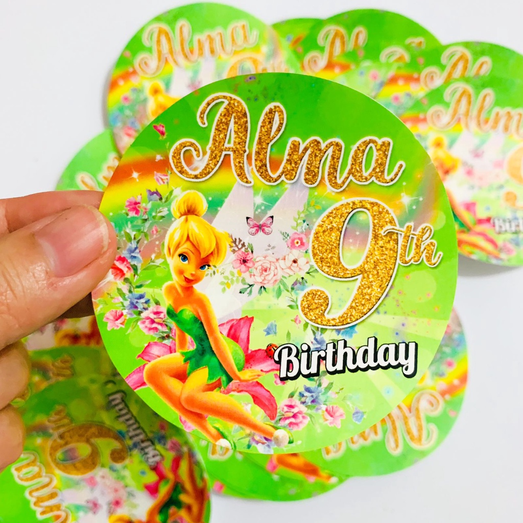 Jual Tinker Bell Sticker Pudding Birthday / Hampers / Box Packing ...