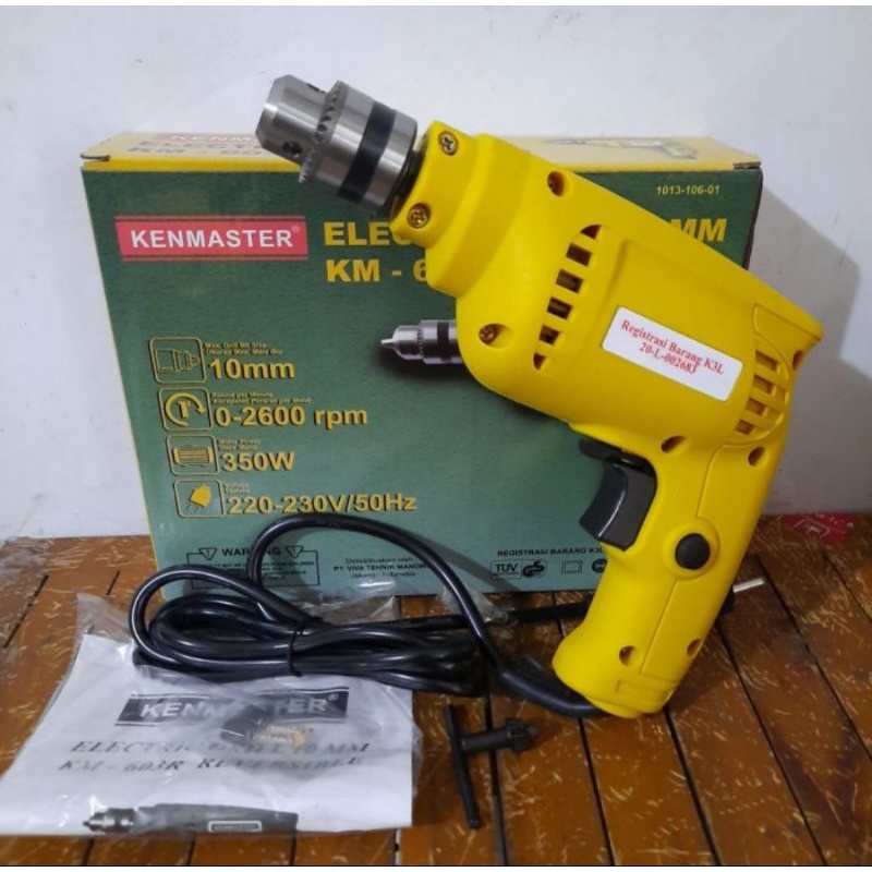 Jual Mesin Bor Listrik 10mm KM603 Kenmaster | Shopee Indonesia