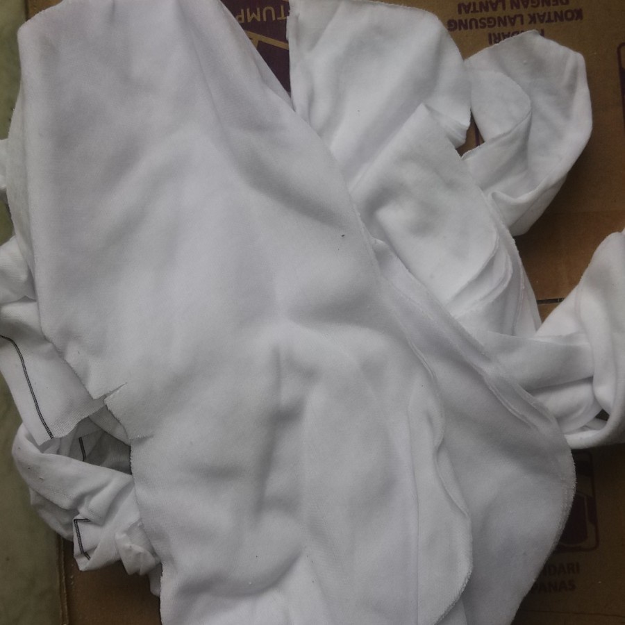 Jual KAIN LAP MAJUN PUTIH ( 100 GRAM ) KAIN BAL BALL | Shopee Indonesia