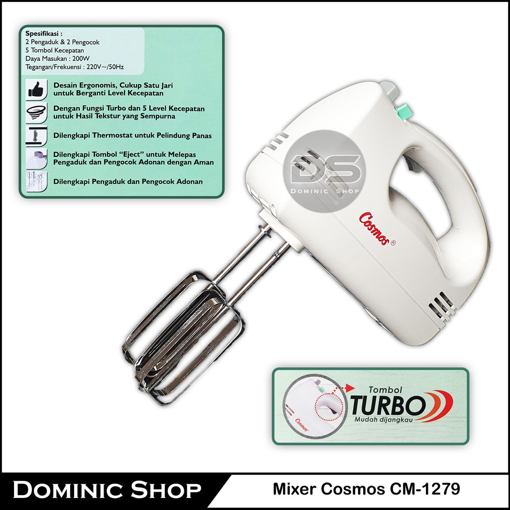 Jual Mixer Cosmos CM-1279 / Hand Mixer Cosmos CM1279 | Shopee Indonesia