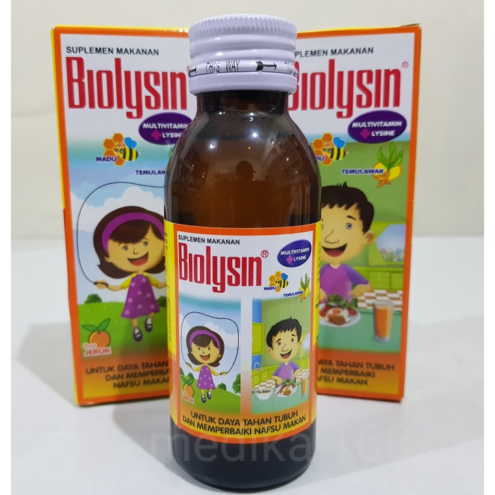Jual Biolysin multivitamin rasa jeruk 100ml | Shopee Indonesia
