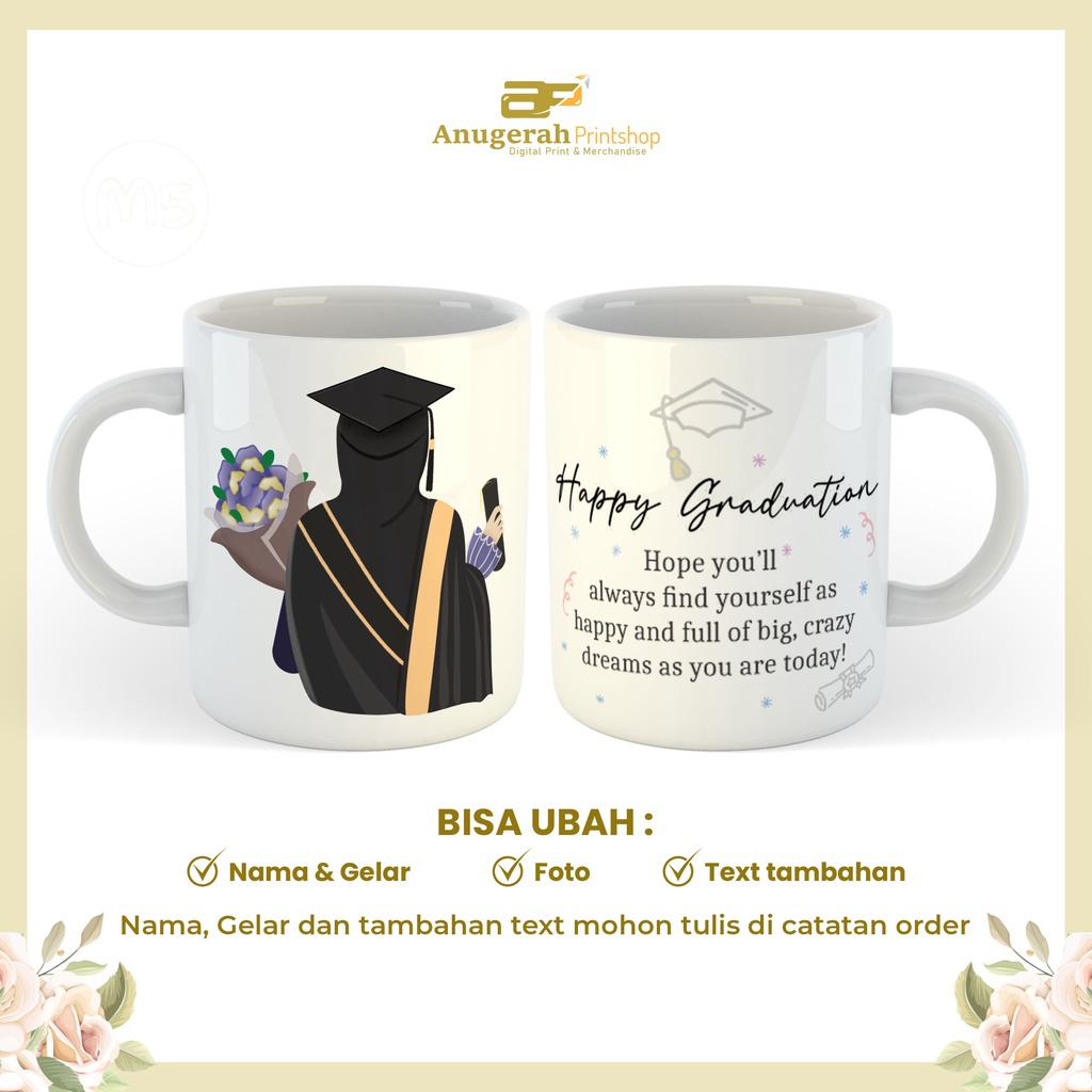 Jual (GROSIR) Souvenir Mug Custom Kado wisuda, hadiah dll, Bisa Custom ...