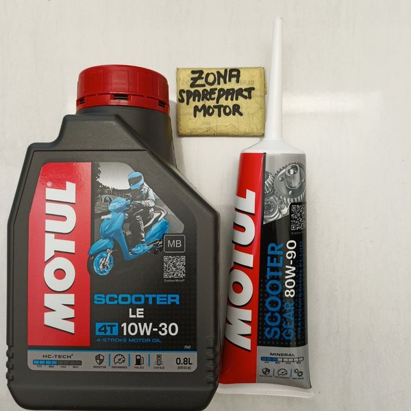 Jual Paket Motul Matic Scooter Oli mesin plus Gardan Asli | Shopee ...