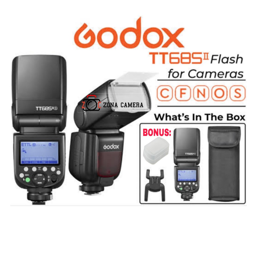 Jual Godox TT685II Sony Canon Fuji Nikon TT 685II TT685 II Flash ...