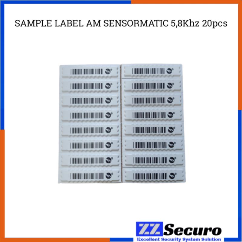 Jual Sample Label AM Sensormatic 5,8Khz 20pcs | Sensor Alarm Toko ...