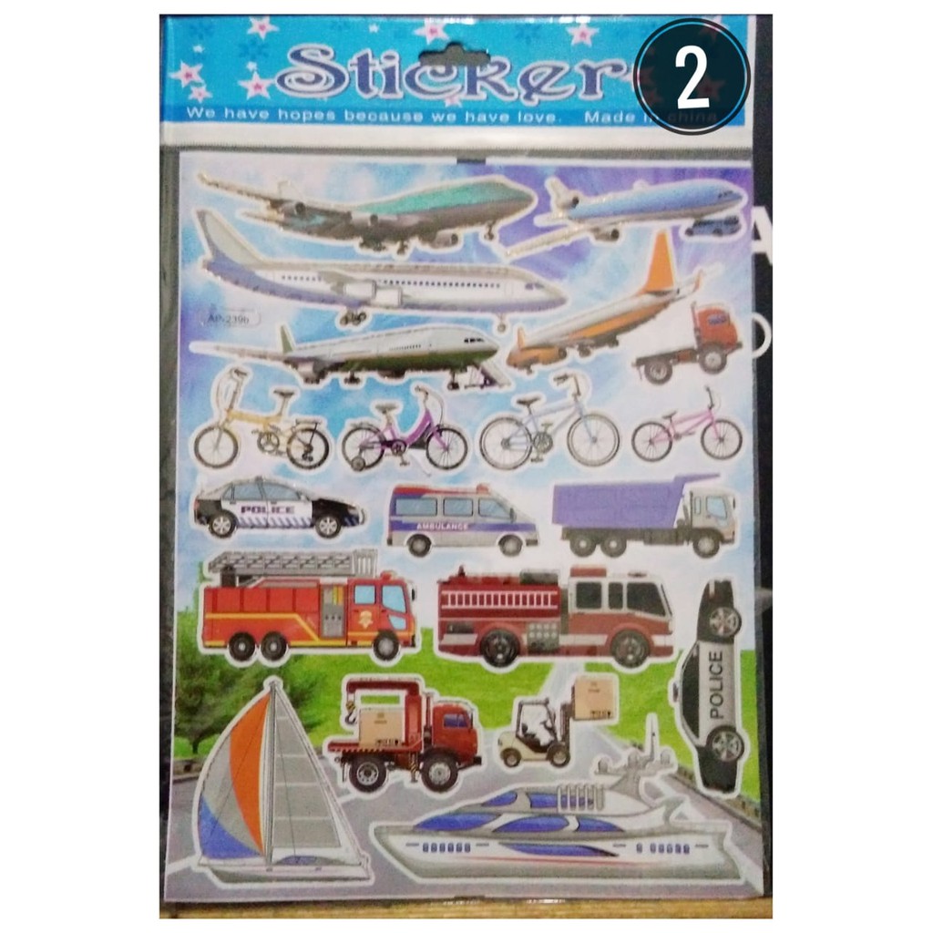 Jual Stiker tempel /gambar tempel untuk anak anak sd tk san paud ...