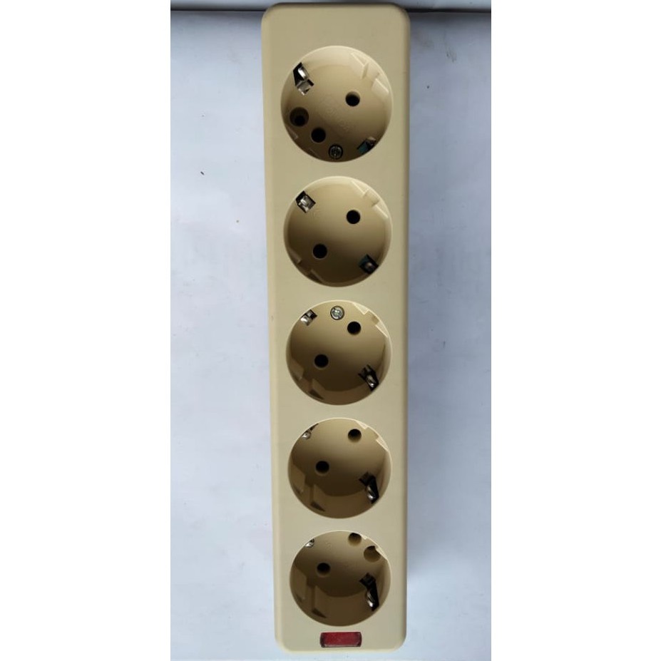 Jual TERMINAL LISTRIK KUNINGAN COLOKAN 5 LUBANG TANPA KABEL | Shopee ...