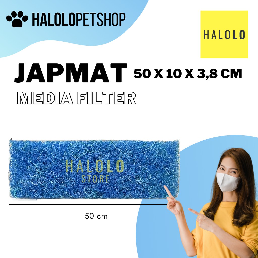 Jual Japmat Original Media Filter Kolam Aquarium Japmat 50 x 10 x 3.8 ...