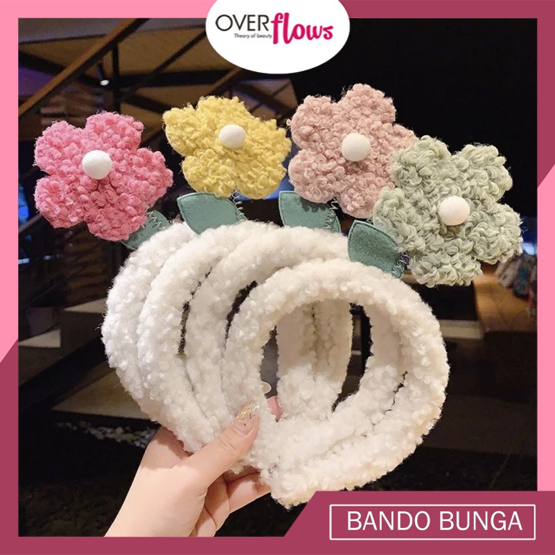 Jual OVERFLOWS.ID BANDO BUNGA BULU ALA KOREA BANDANA BANDO BUNGA PER ...