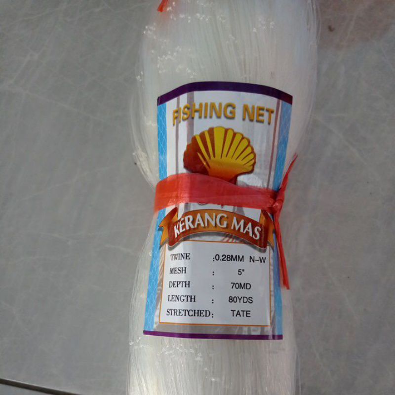 Jual JARING IKAN 0.28 5 INCHI 70MD/80YDS TATE mata Jaring ikan senar ...