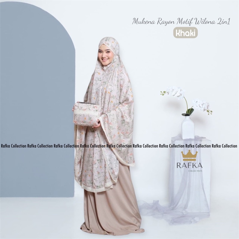 Jual MUKENA DEWASA RAYON 2IN1 MOTIF WILONA | Shopee Indonesia