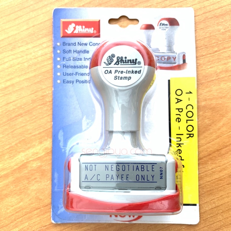 Jual OA Pre-Inked Stamp NOT NEGOTIABLE A/C PAYEE ONLY Shiny NN07 ...