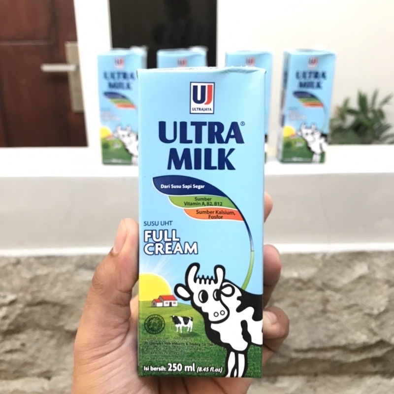 Jual Susu UHT Ultra Milk full cream 250 ml | Shopee Indonesia