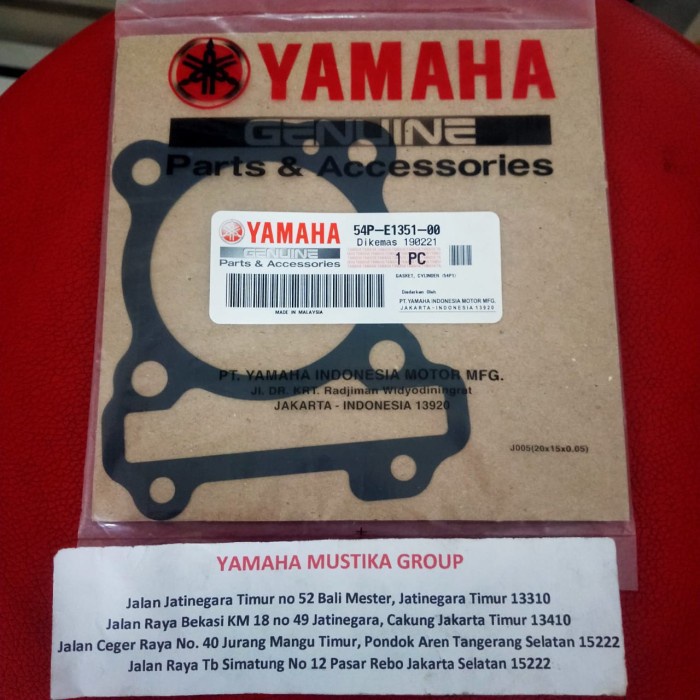 Jual Paking blok Mio J, Mio Gt, Soul Gt 115 Original Yamaha | Shopee Indonesia
