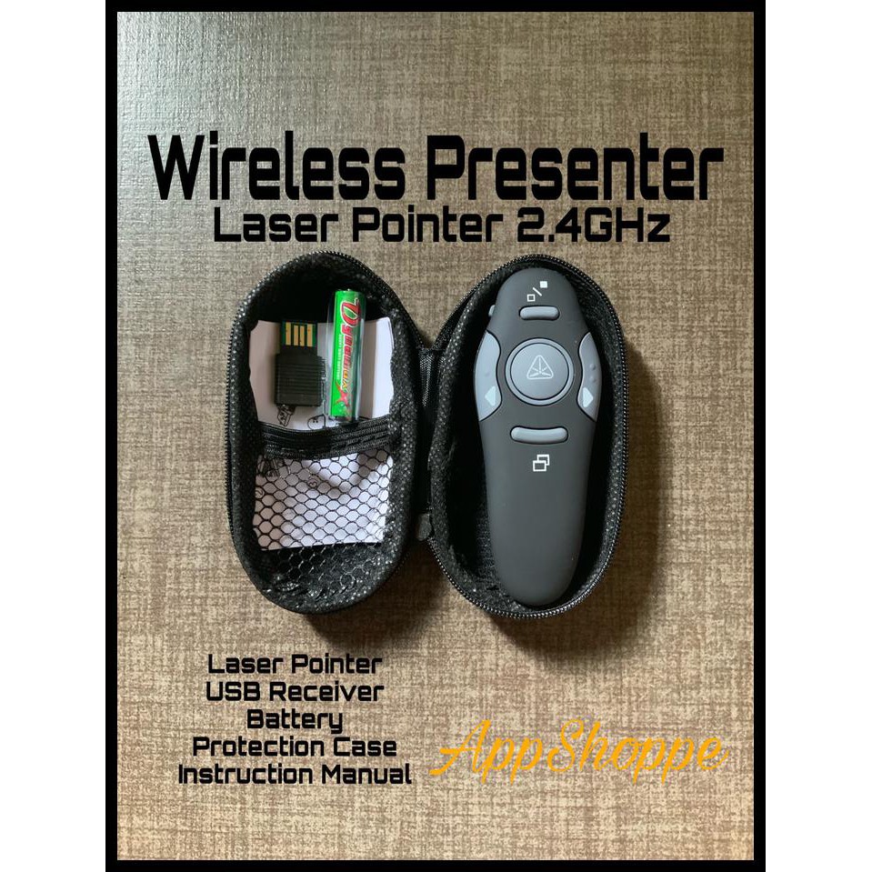 Jual Laser Pointer 2.4GHz Wireless Presenter Cursor Control PACKAGE ...