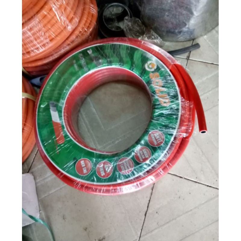Jual selang gas lpg 5 lapis merek solid serat kawat 1roll 50 meter ...