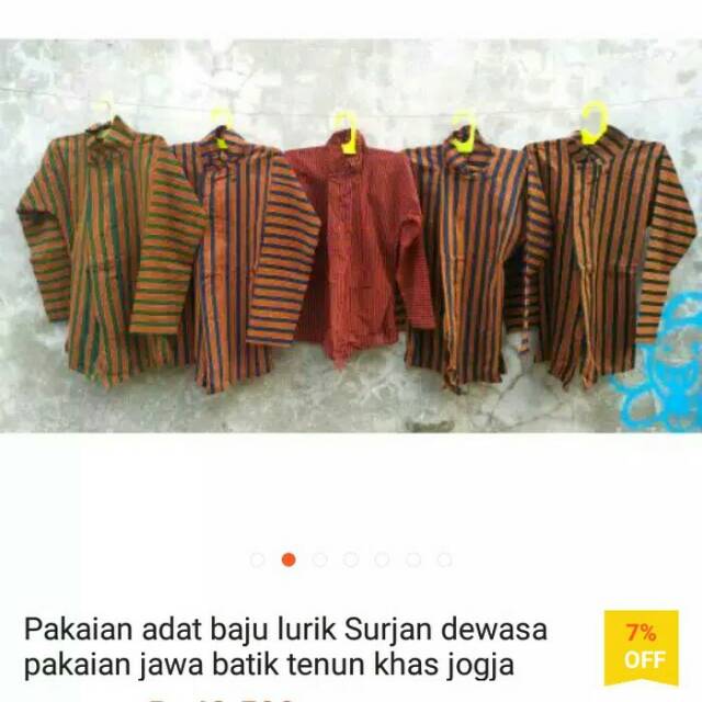 Jual BAJU KUSIR BAJU LURIK KEMEJA ADAT BATIK LURIK KHAS JOGJA | Shopee ...