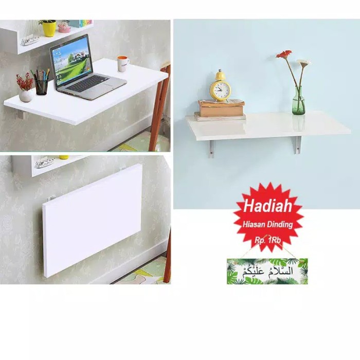 Jual Hiasan Meja - Meja Rak Ambalan Hiasan Belajar Dinding Lipat Tembok ...