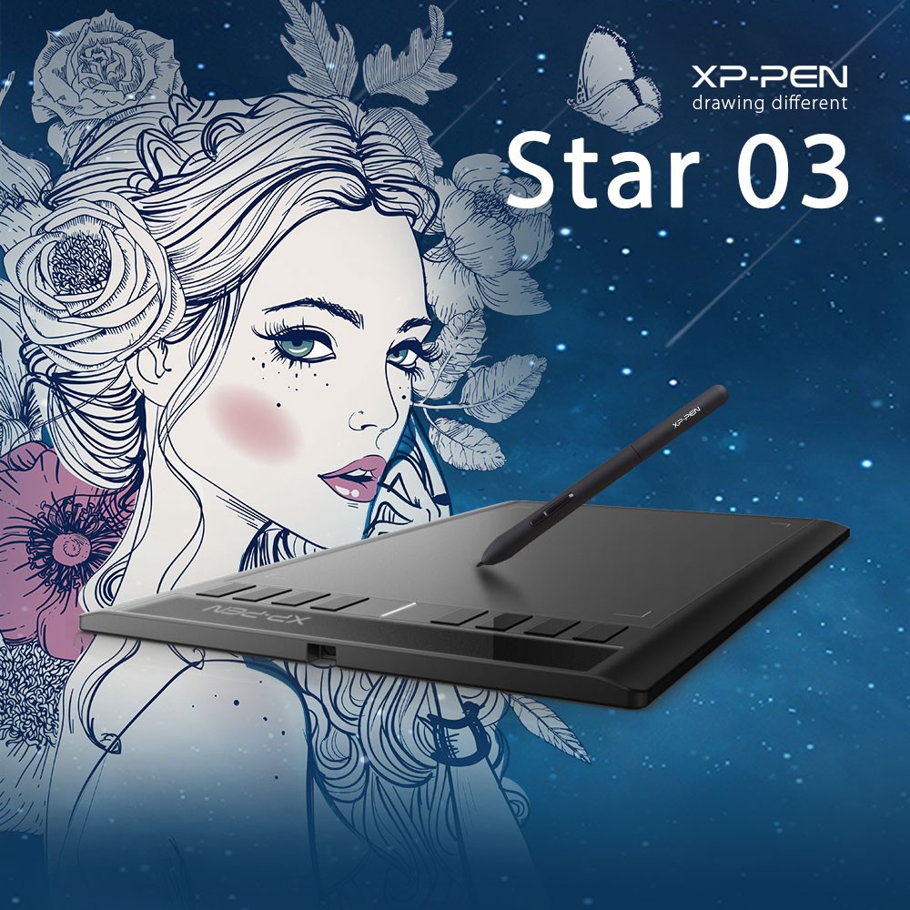 Jual Graphics Digital Drawing Tablet with Passive Pen XP-Pen Star 03 V2 ...