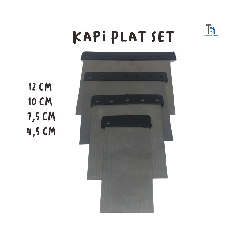 Jual Skrap Kapi Kapek Plat 1 Set (4 ukuran) | Shopee Indonesia