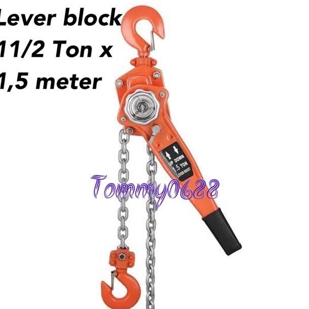 Jual Lever Block 11/2 Ton X 1,5 Meter Lever Hoist 1,5 Ton X 11/2 Meter ...