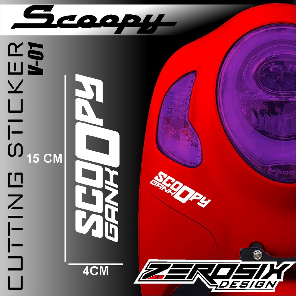 Jual Cutting Sticker SCOOPY GANK - Stiker Lis Variasi Motor Honda ...