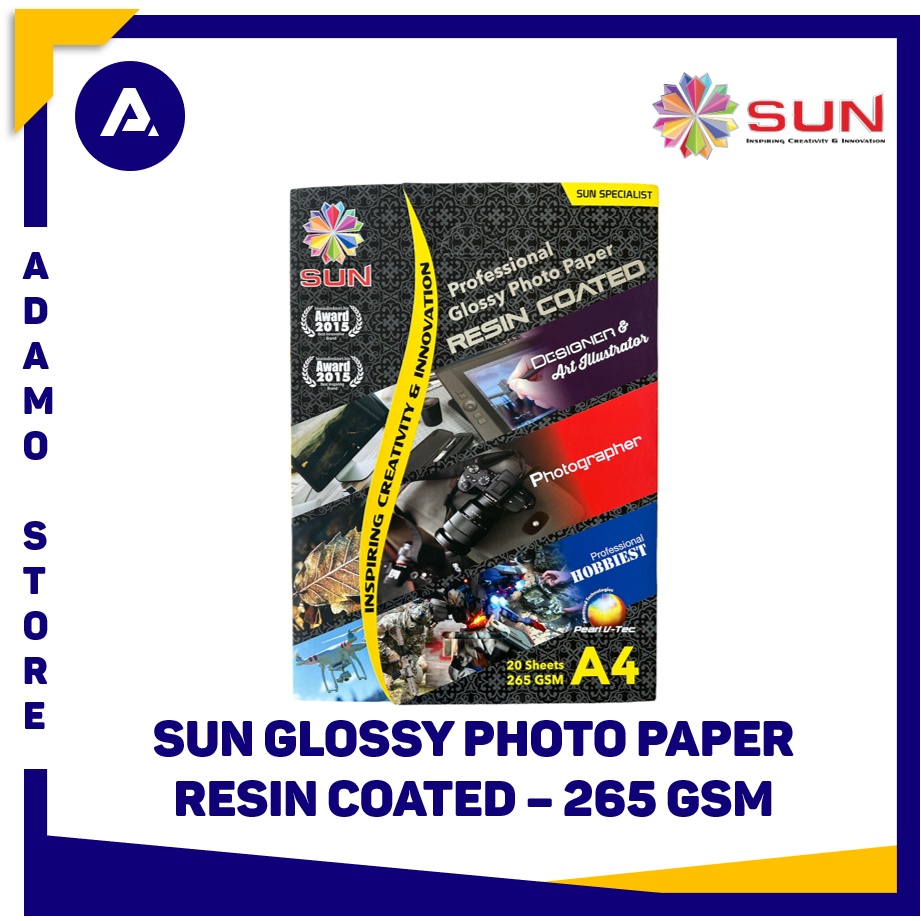 Jual Kertas Foto A4 Sun Professional Glossy Photo Paper Resin Coated A4 ...