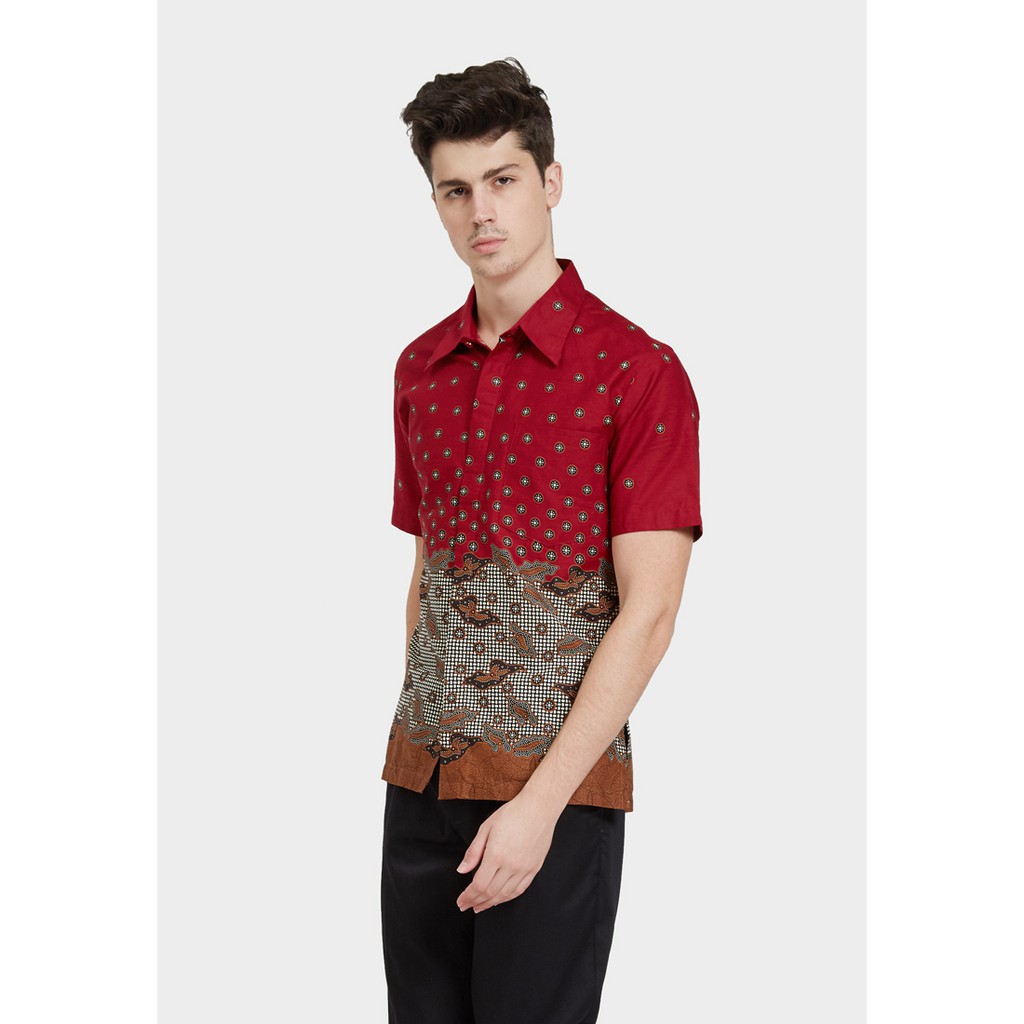 Jual Arjuna Weda Hem Batik Teruntum Beras | Shopee Indonesia