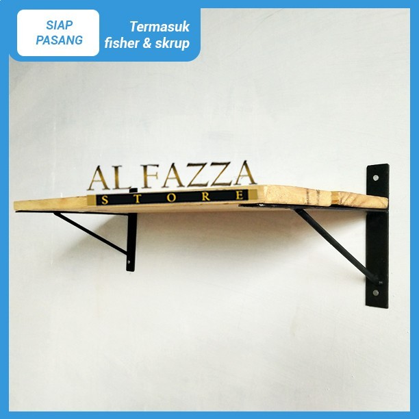 Jual Rak Dinding Minimalis Vintage Ambalan Kayu / RAK AMBALAN BESI KAYU ...