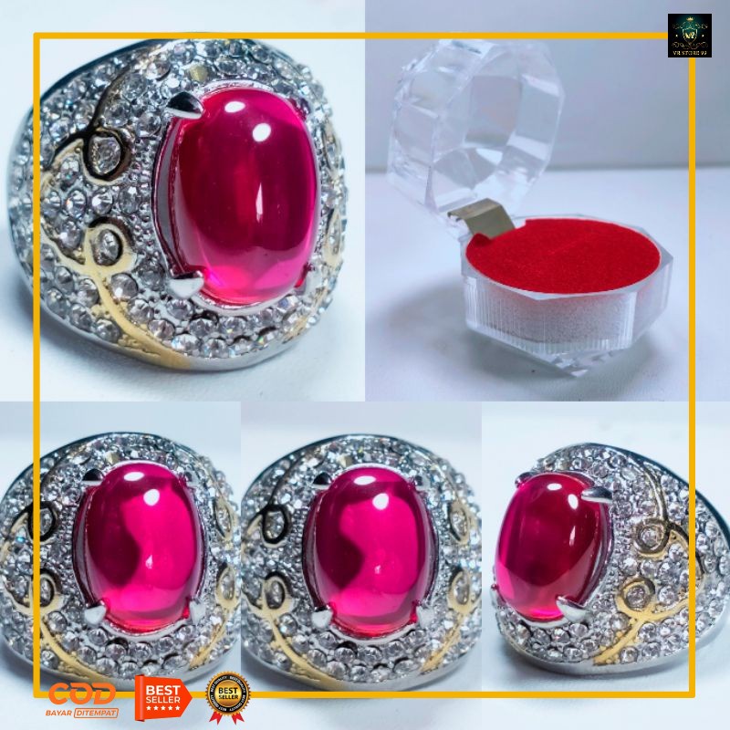 Jual Batu Permata Merah Rose Siam Bangkok Krsital Naik Ds Kekerasan ...