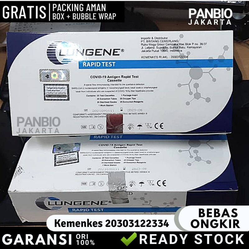 Jual alat test swab antigen clungene biru 100% original | Shopee Indonesia