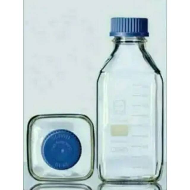 Jual Duran botol Square clear 1000ml,500ml/Duran Botol Lab Square ...