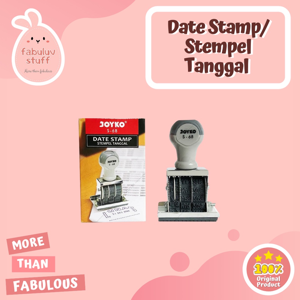 Jual ATK ~ Stempel Tanggal Lunas / Date Stamp Automatic / Joyko S68 ...