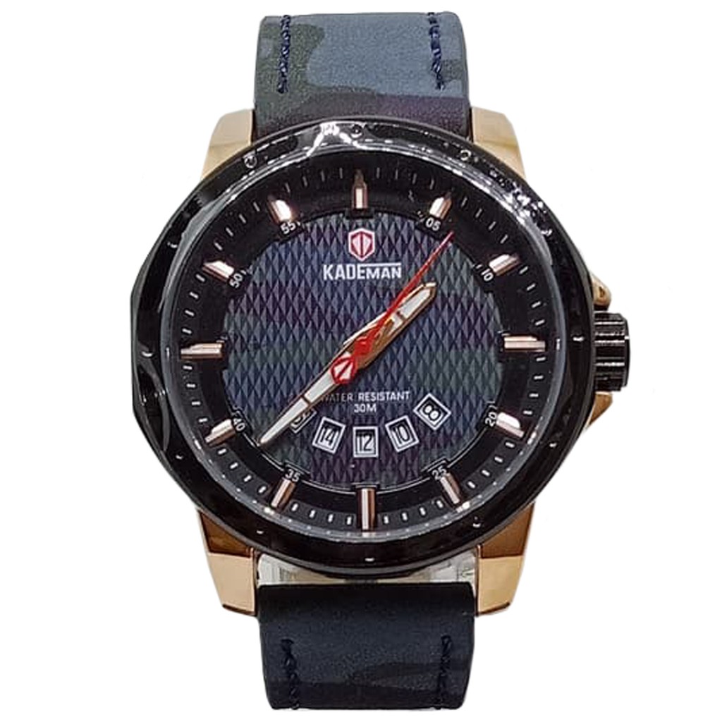 Jual Kademan 6664 - Jam Tangan Casual Pria Murah Anti Air - Tali Kulit ...