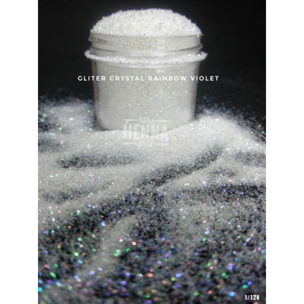 Jual ( super lembut ) Gliter snow white RB violet / gliter putih ...