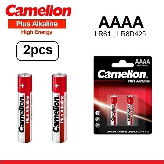 Jual Baterai AAAA Camelion Plus Alkaline A4 LR61 isi 2pcs | Shopee ...