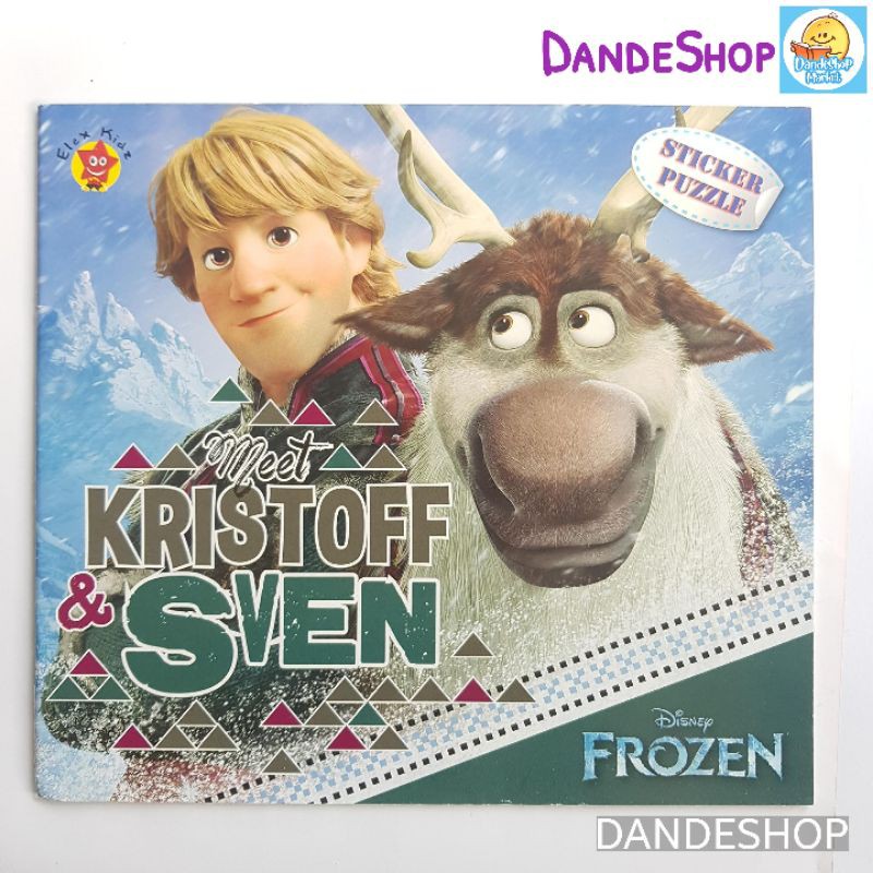 Jual Disney Frozen Sticker Puzzle - Meet Kristoff & Sven ~ Buku Stiker ...