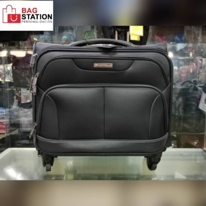 Jual Terlaris TAS KANTOR KOPER CABIN TRAVEL NAVY CLUB 16 IN 4 RODA ...