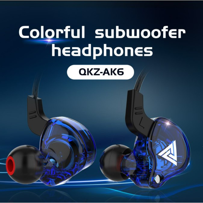 Jual QKZ AK6 With Mic Earphone Wired Earphones Original Gaming ...