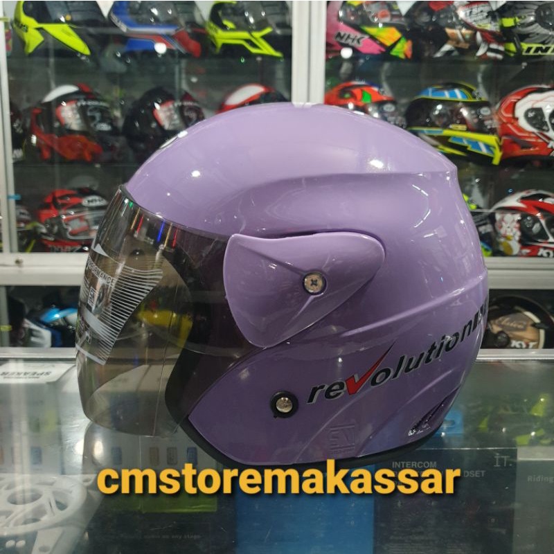 Jual Helm ACH Evo Half Face SNI Model Mirip GM Evo | Shopee Indonesia