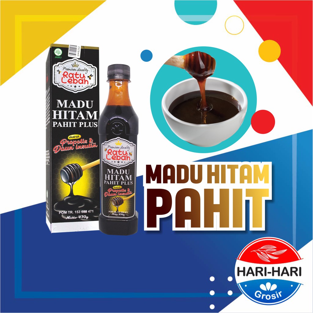 Jual Madu Hitam Pahit Plus Propolis Ratu Lebah Obat Rematik Dan Asam Urat Ampuh Herbal Original ...