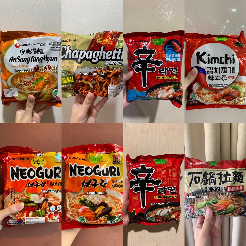 Jual NONGSHIM Spicy Mushroom / Shrimp / Korean Kimchi Ramyun / Shin ...