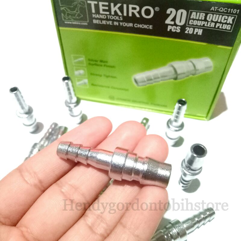 Jual TEKIRO Quick Coupler Plug 20 PH / Nepel sambungan Selang angin Kompresor tekiro | Shopee ...