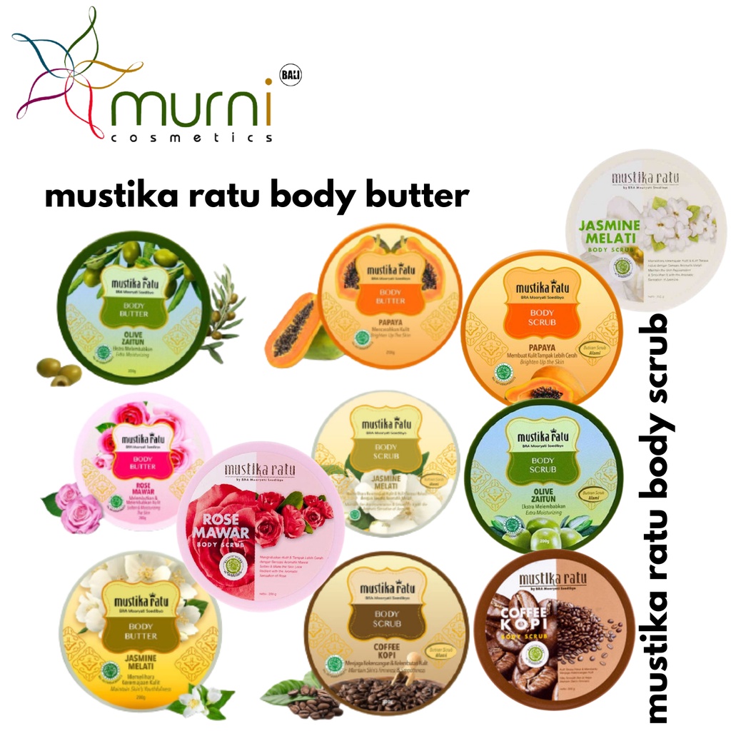 Jual MUSTIKA RATU BODY SCRUB & BODY BUTTER 200GR | Shopee Indonesia