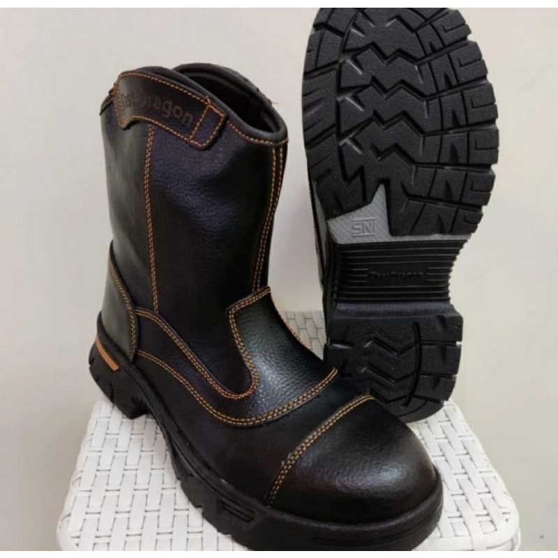 Jual Sepatu Safety Proyek Pria Kulit Tomario FSD 01 Safety Shoes ...