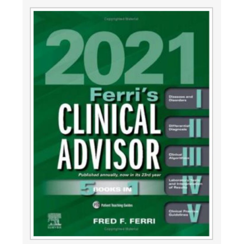 Jual Buku Ferri's Clinical Advisor 2021 5 Books in 1 by Fred Ferri ...